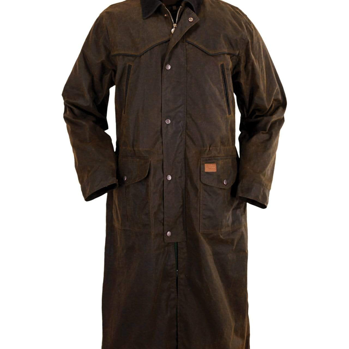 Pathfinder Oilskin Duster Coat | Duster Coats by Outback Trading ...